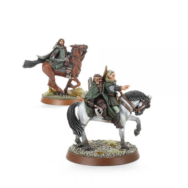 Pachet 2 Miniaturi LoTR Ex, GW, The Three Hunters Mounted | Warhammer ...